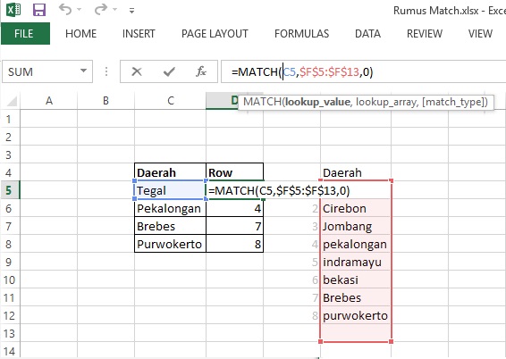 Terus belajar: Rumus Match di Microsoft Excel