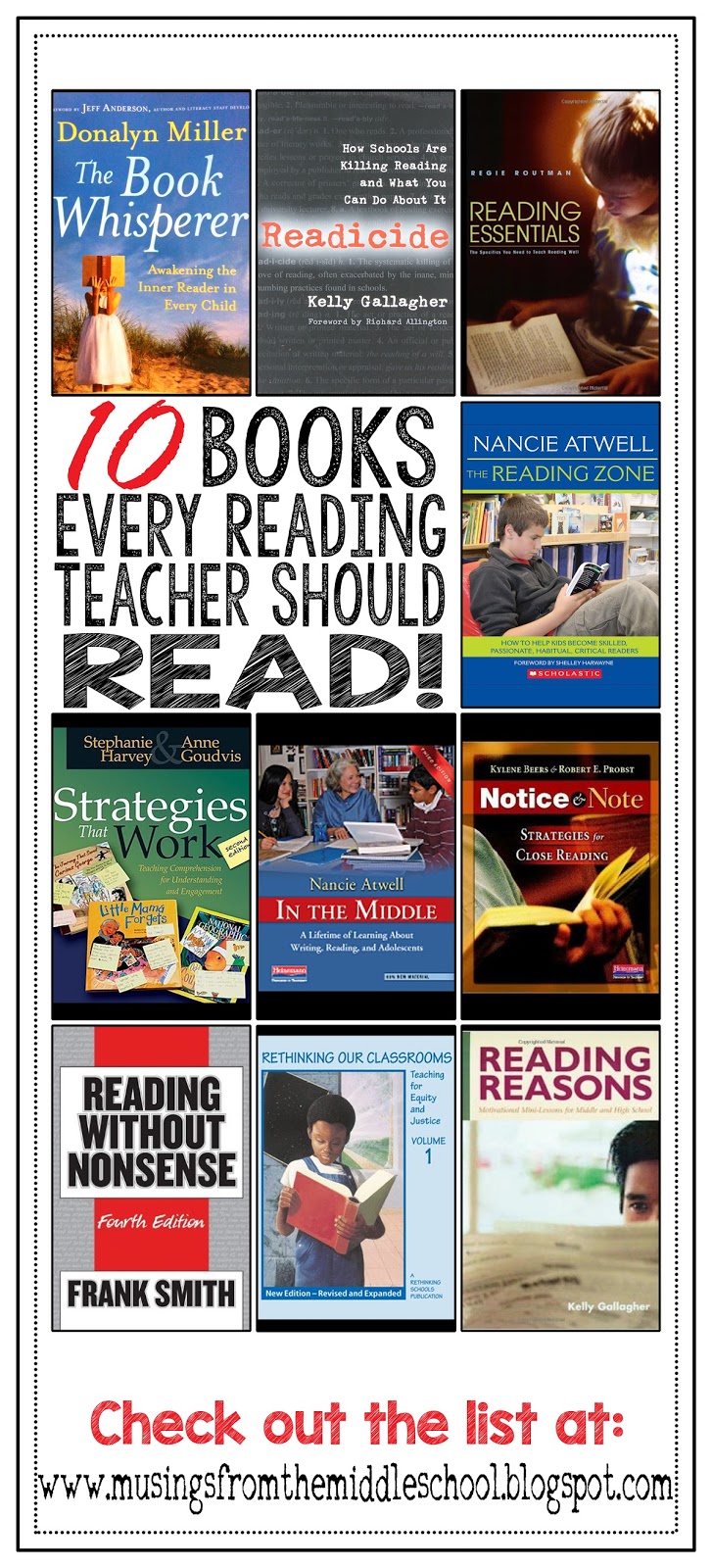 All About Reading - Musing From The Middle School