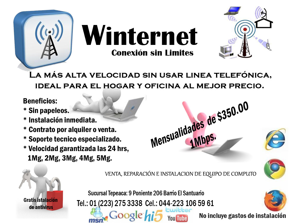 ATENCIÓN A CLIENTES INTERNET TEPEACA, PUEBLA: SERVICIO DE INTERNET ...