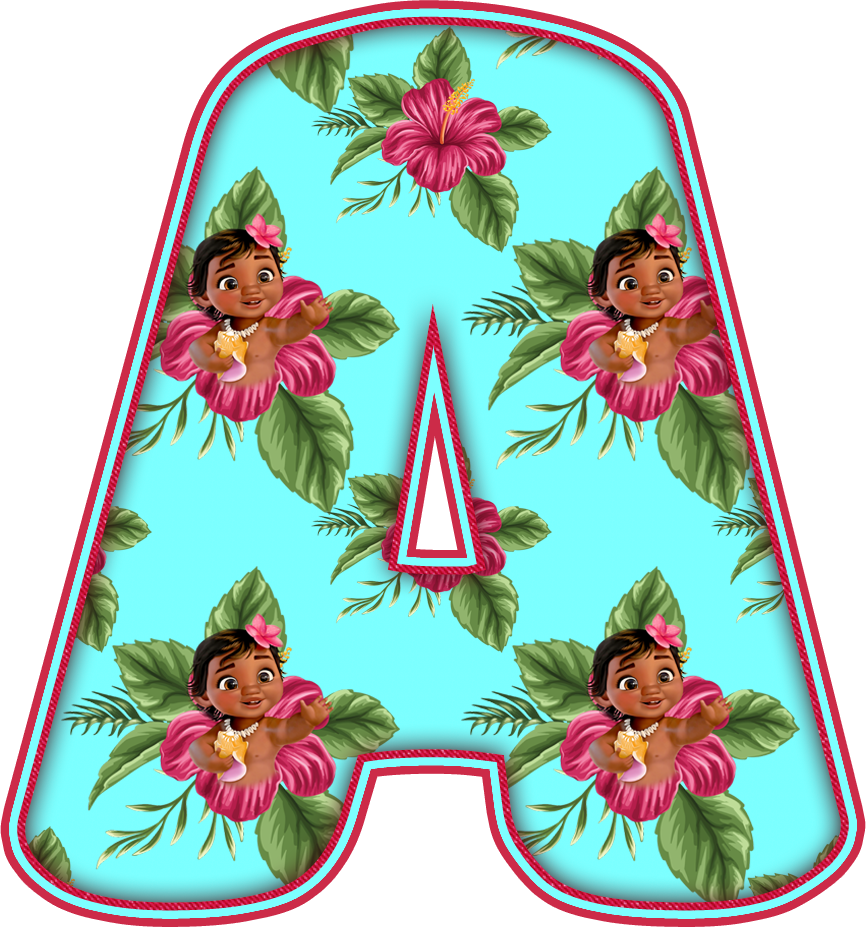 Alfabeto Decorativo: Alfabeto - Moana Baby 7 - PNG - Letras ...