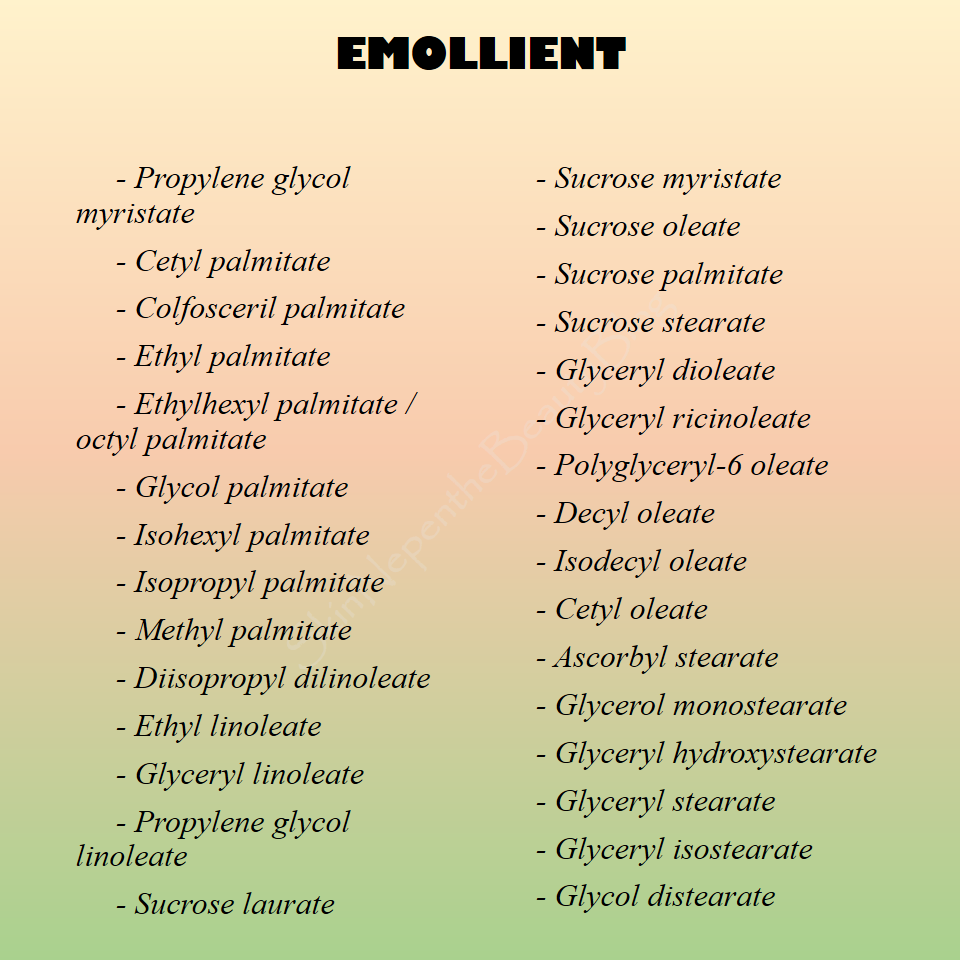 Beauty Note | Emollient Ingredient