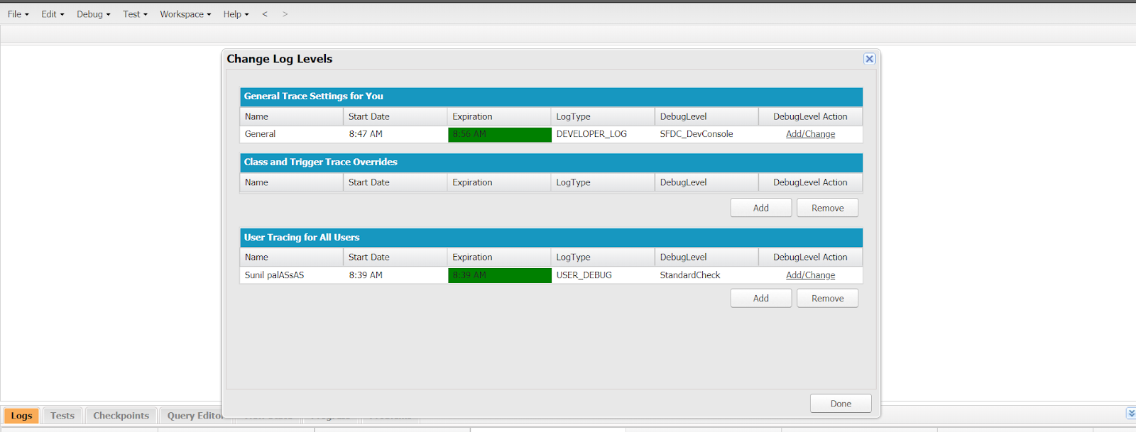 New Chapter: Developer Console Log