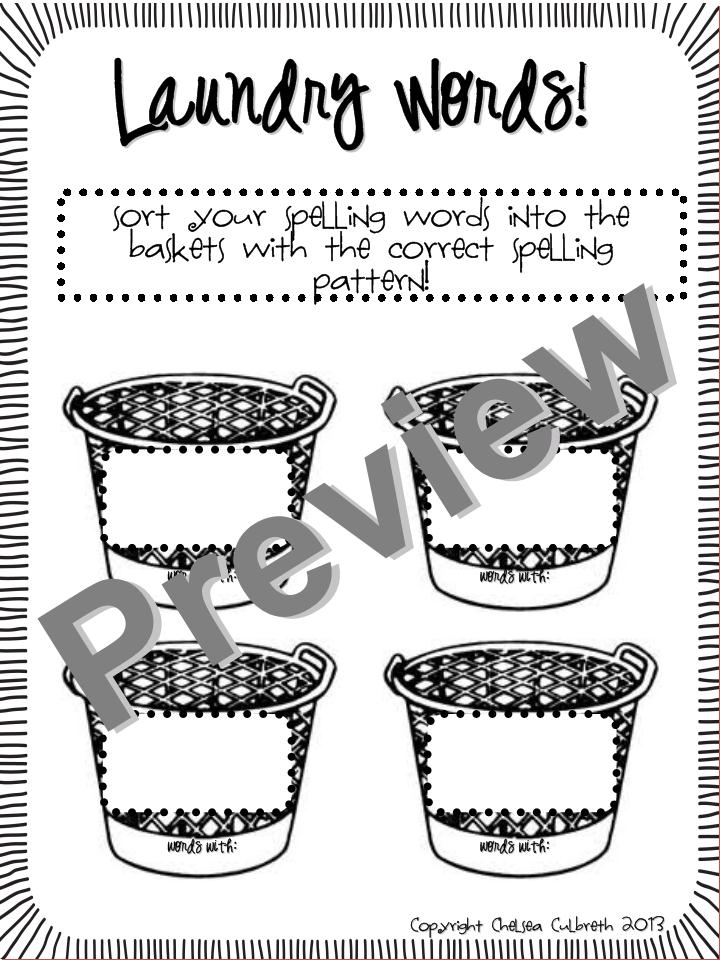 Blooming Into First Grade: Spell It Out! Spelling Homework Menu