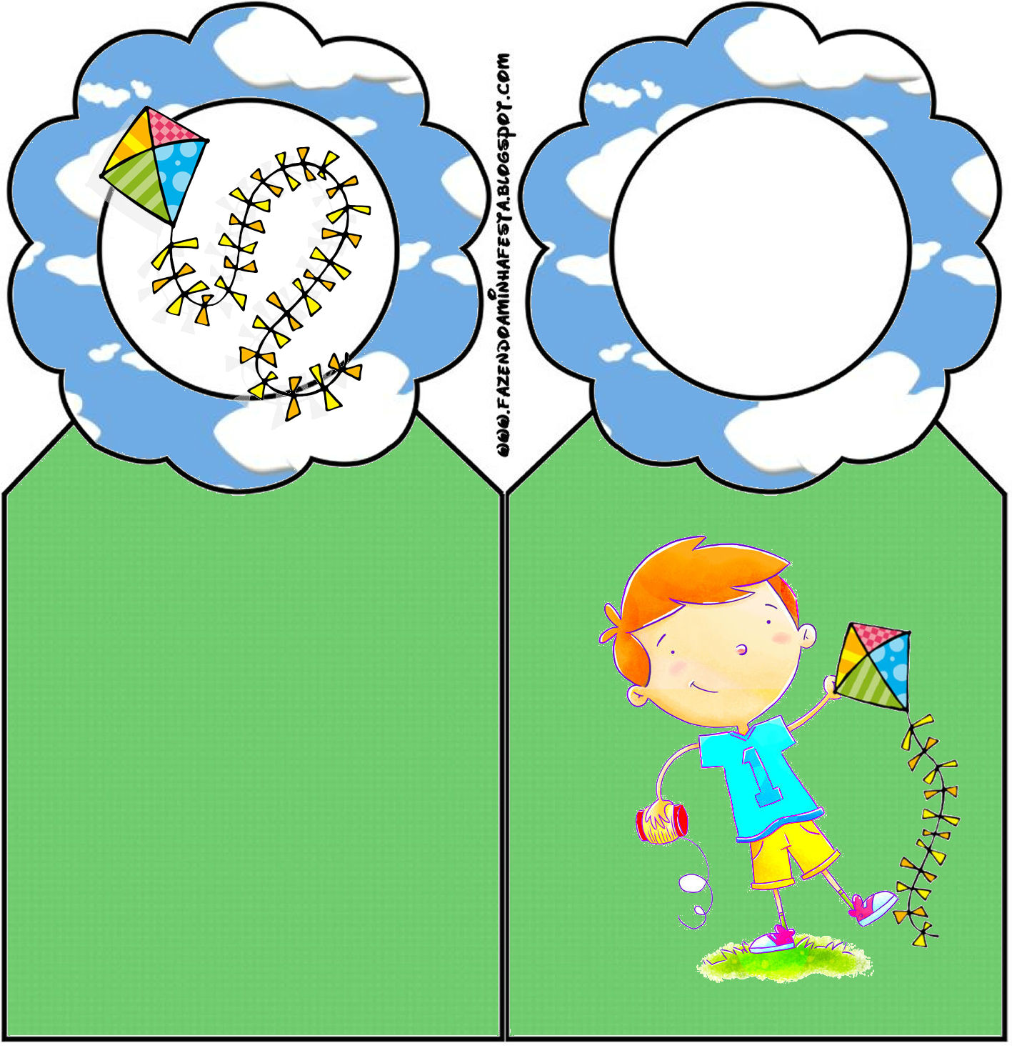 Pipa - Kit Completo com molduras para convites, rótulos para guloseimas ...