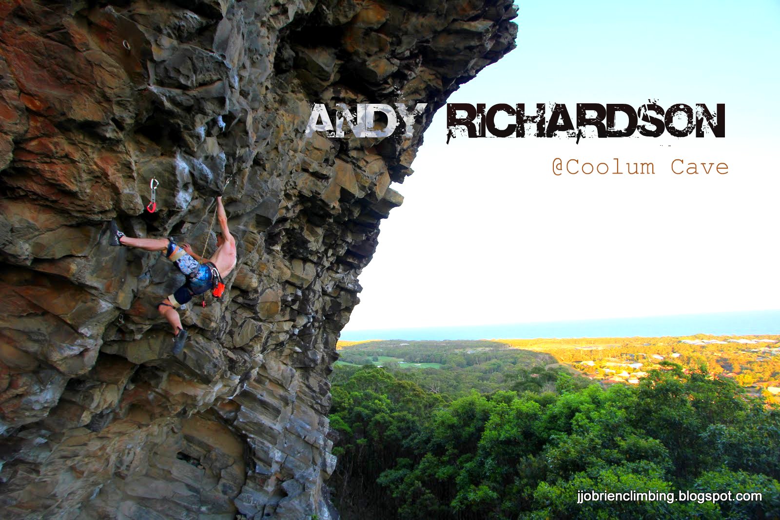 Expedition Equipment: Andy Richardson at Coolum Cave QLD.