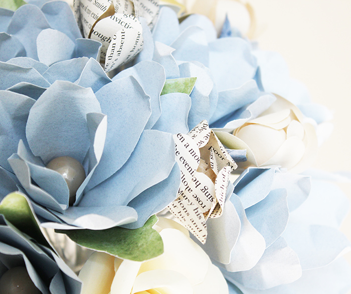 Momichka: Robin's Egg Blue Paper Bouquet