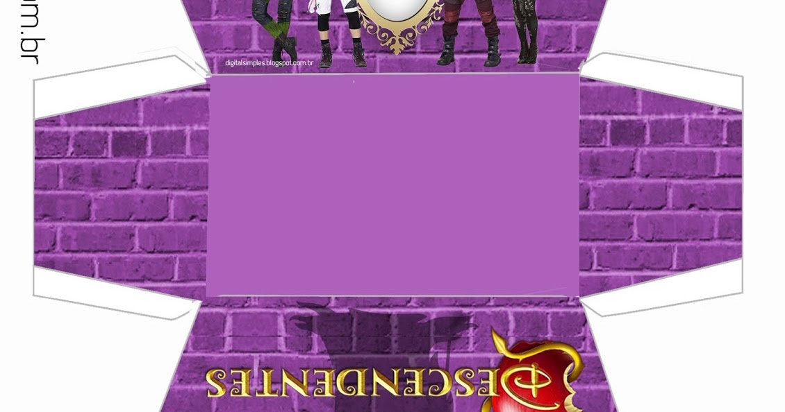 Descendants: Free Printable Crown Shaped Box. - Oh My Fiesta! in english