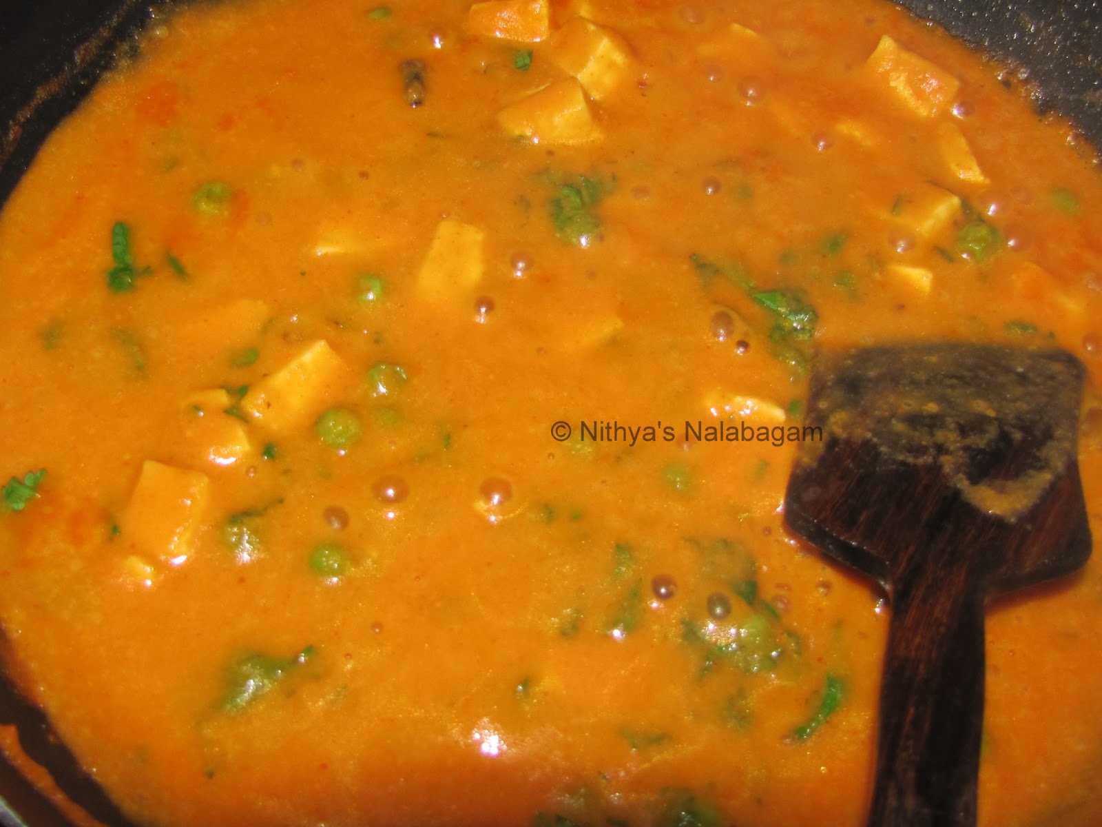 Mattar Paneer |Nithya's Nalabagam