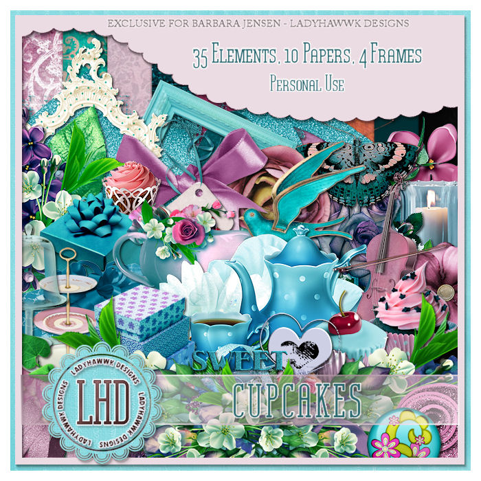 Sandra's Slamming Tutorials: Candy Cupcakes CT Timeline Set