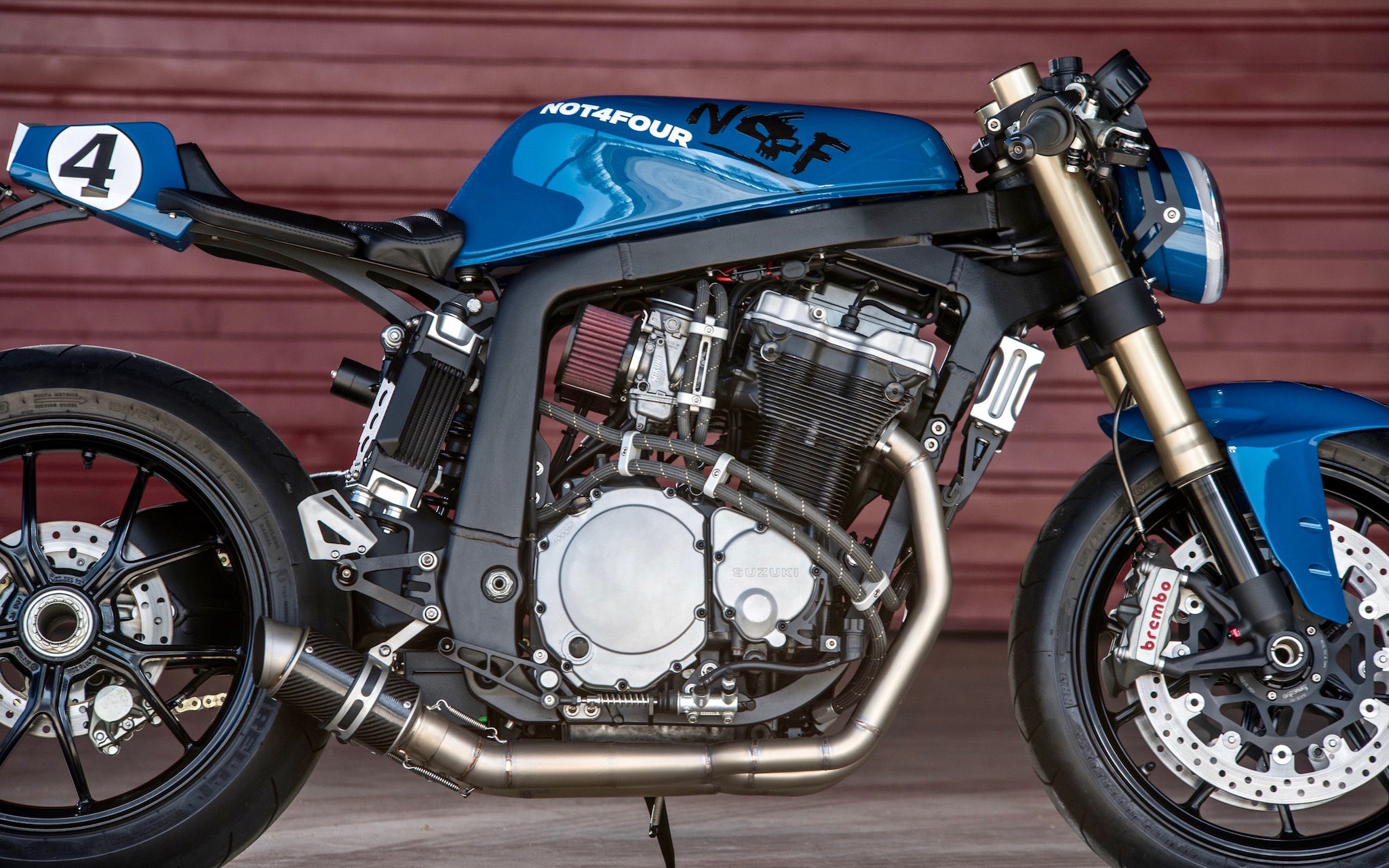 Italian flavour Gixxer - Inazuma café racer