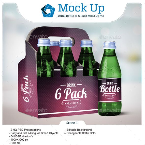 230+ Best Drink Six Pack Mockup Templates | Free & Premium