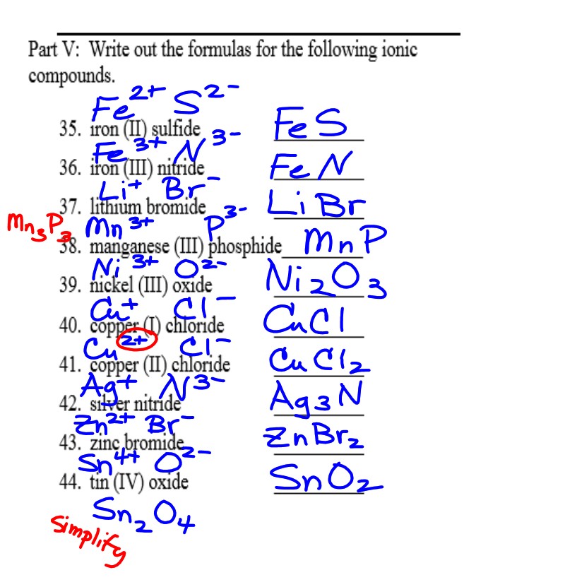 Chemistry: Went over Homework and then Notes and Practice on Using the ...