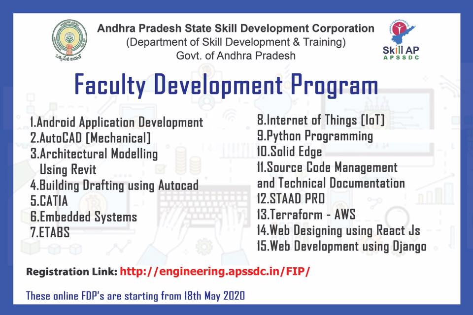 UDYOG ADDA: Faculty Development Program (FDP) Andhra Pradesh State Skill Development Corporation ...