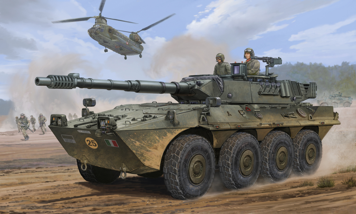 Vincent Wai's military art: Italian B1 Centauro AFV