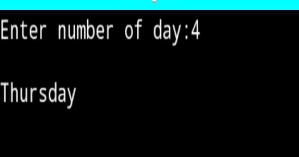 Codeforhunger Learn Coding Easily C Program To Print Day Of Week