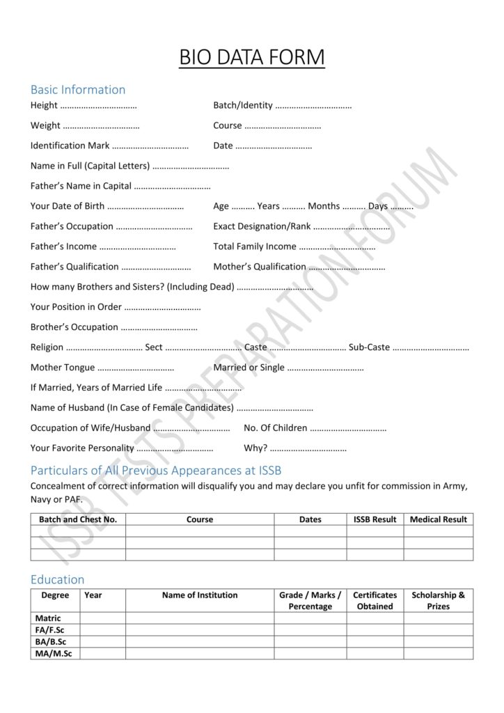 PAF AND PAK ARMY 144 LONG COURSE INITIAL TESTS AND INTERVIEW ...