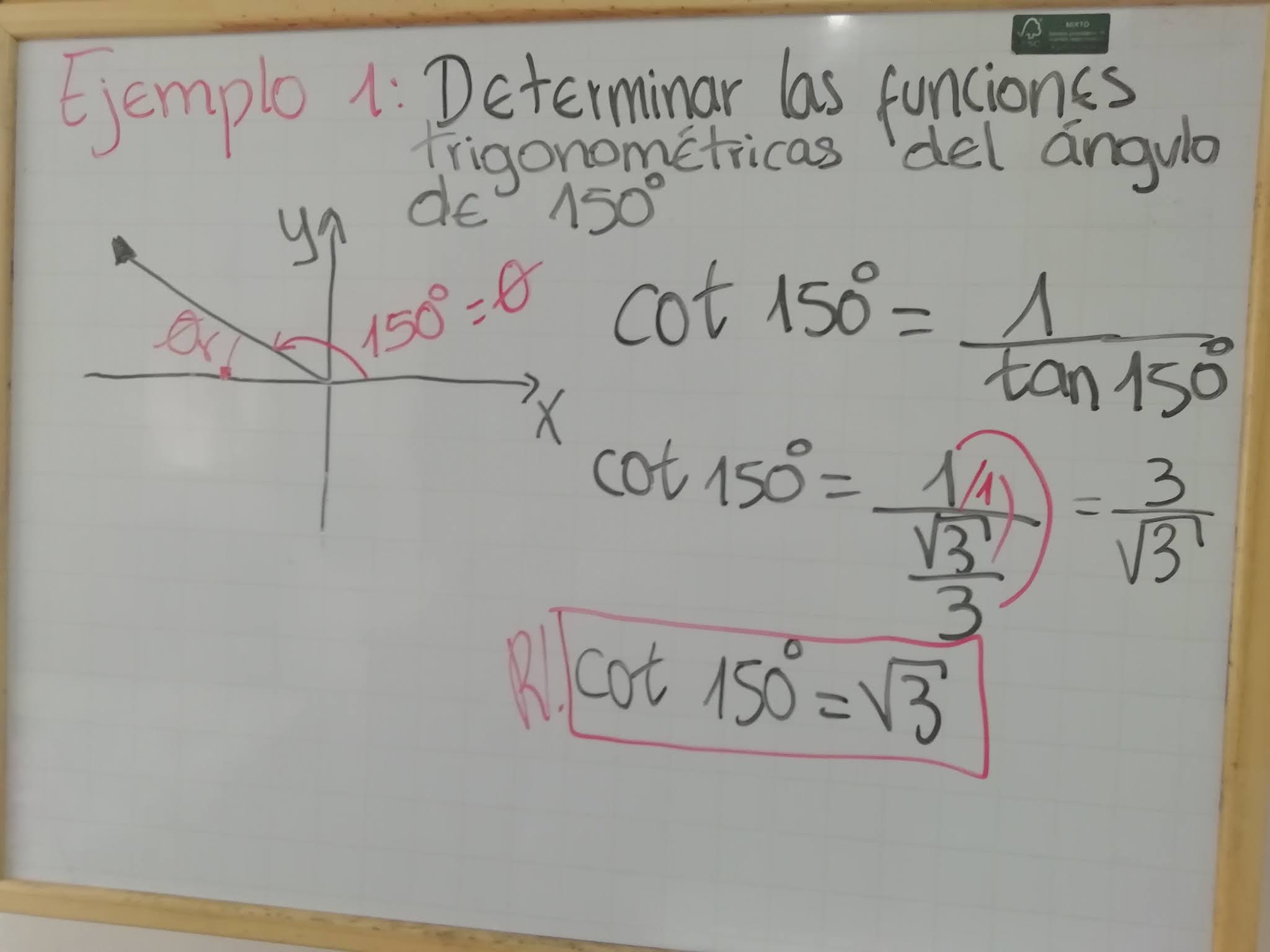 MATEMÁTICAS: REDUCCIÓN DE ÁNGULOS AL PRIMER CUADRANTE-2 MATEMÁTICAS: REDUCCIÓN DE ÁNGULOS AL PRIMER CUADRANTE-2