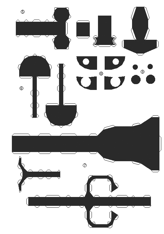 papercrafts de todos los niveles: aqui hay papercrafts de distintas armas
