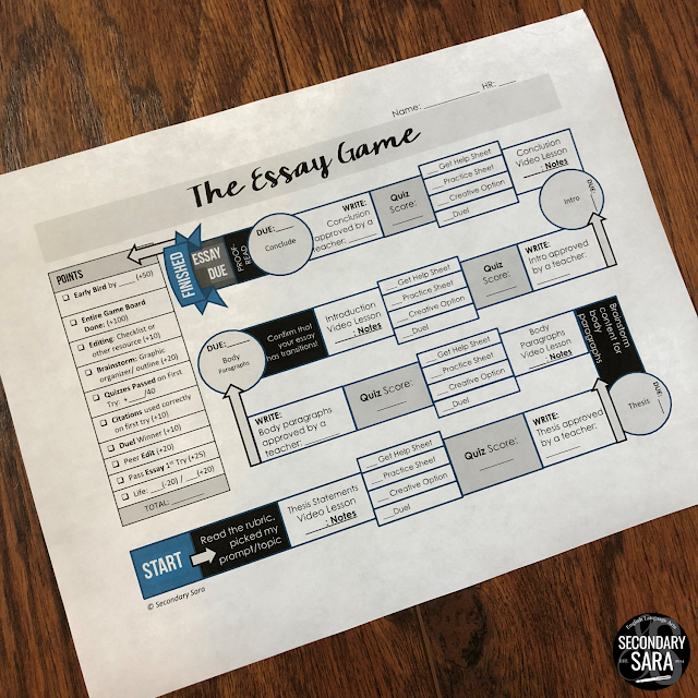 Turn Your Unit into a Game Board! | SECONDARY SARA