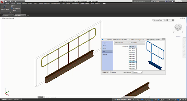 Revit Add-Ons: Railing Designer for Advance Steel