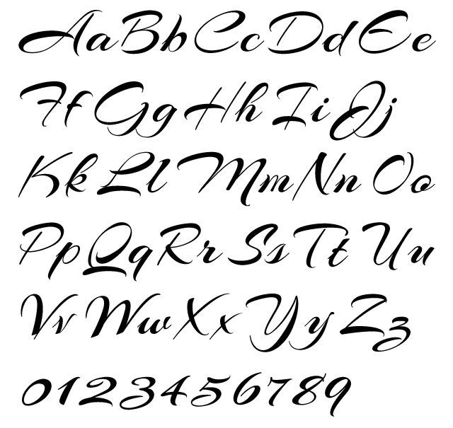 A' dan Z ye Harf Dövme Modelleri Harf Dövme Stilleri - Tarot Arbak