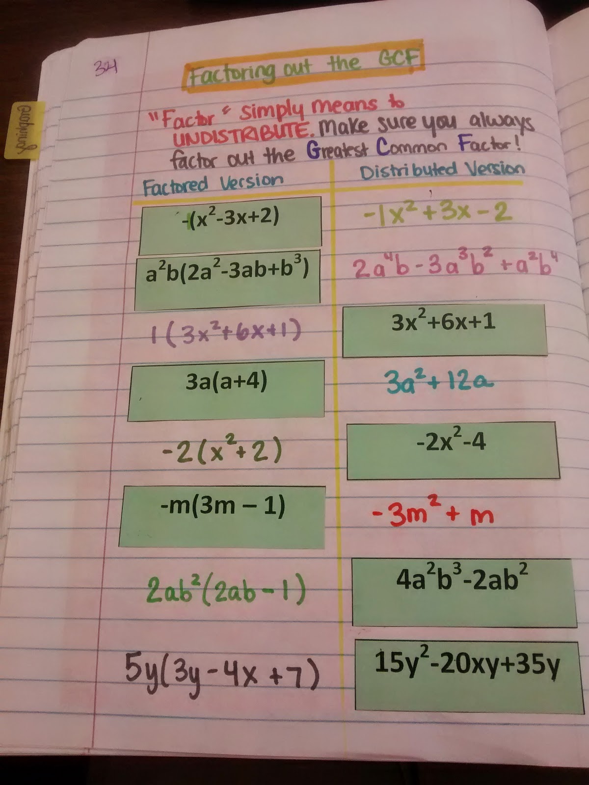 Math = Love: Algebra 2 Interactive Notebook Pages Galore