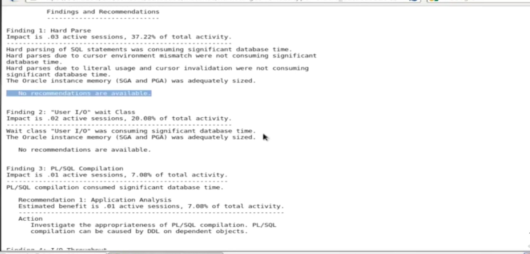 Chaitanya Oracle Dba Blog : ADDM REPORT IN ORACLE FOR PERFORMANCE TUNING