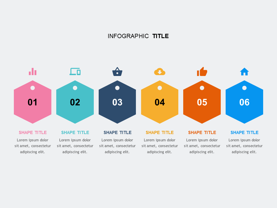 Hive Horizontal Progress PowerPoint Templates - PowerPoint Free