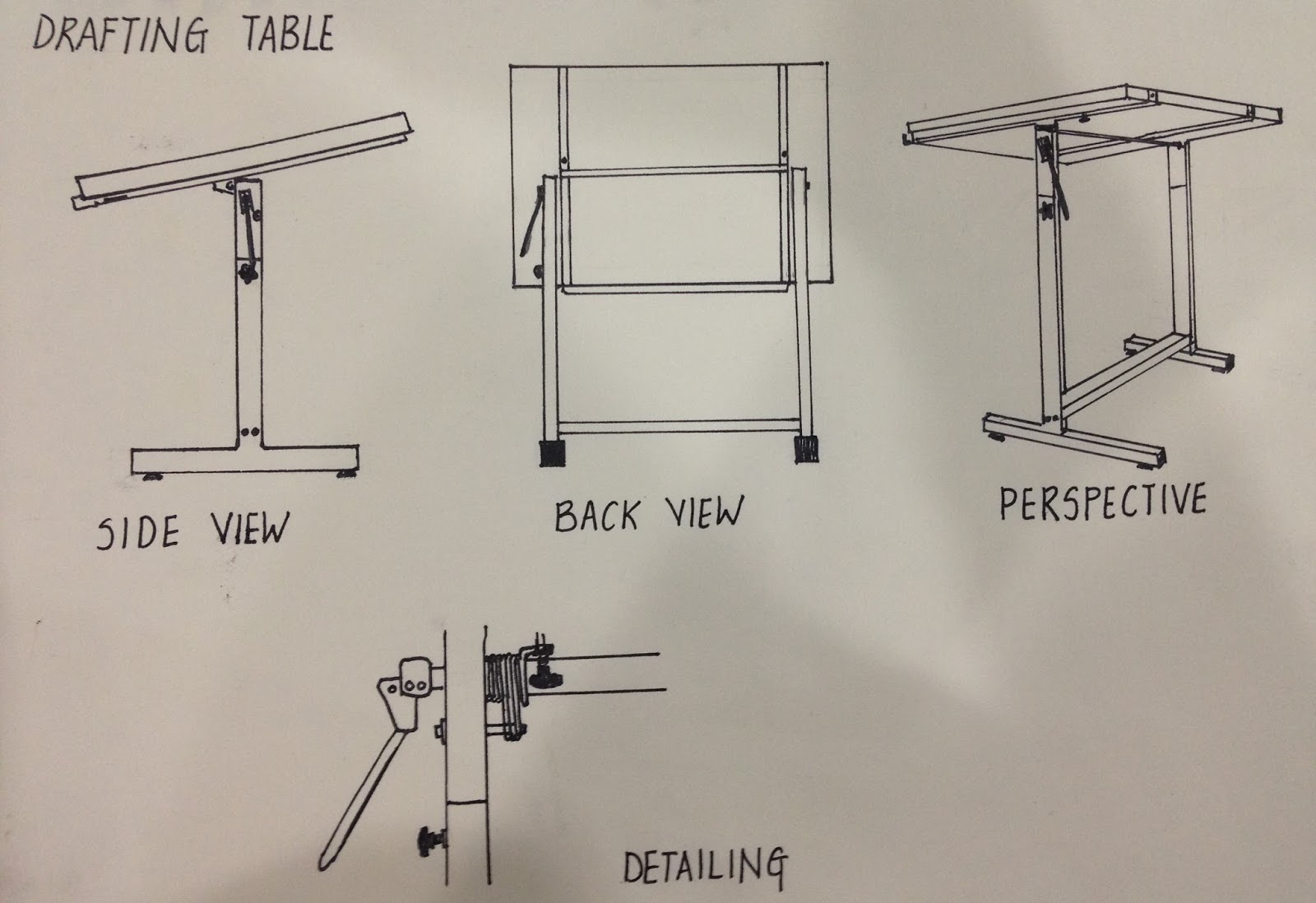 yee: Drafting Table Observation Sketch