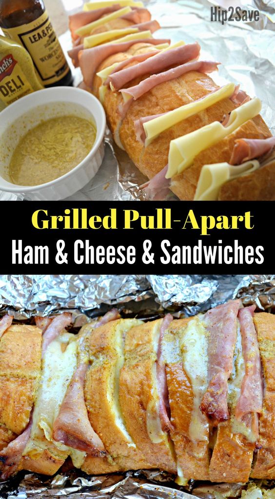 Grilled Ham & Cheese Pull-Apart Sandwiches - POPULAR SPECIAL RECIPES
