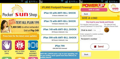 Pocket Sun Shop for Sun Cellular and Android phone users