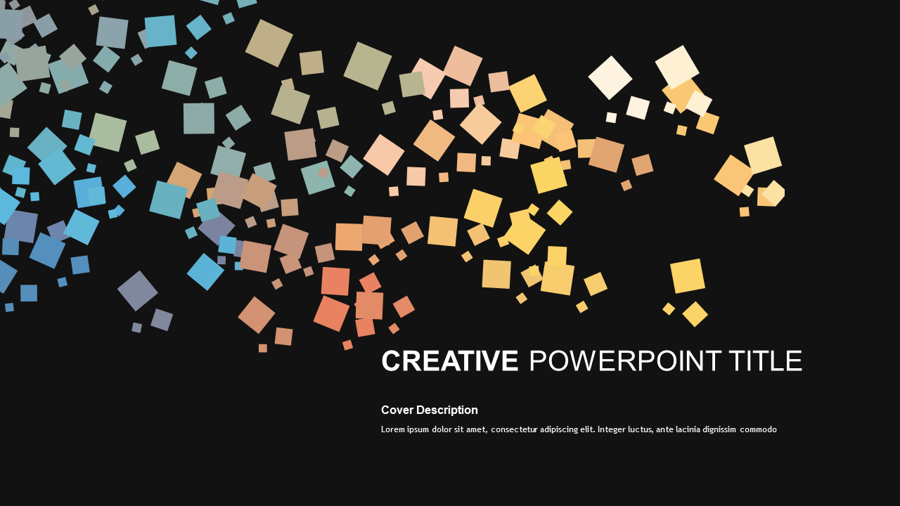 Particle Square PowerPoint Templates - PowerPoint Free