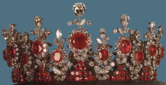 Tiara Mania: Princess Ashraf of Iran's Ruby & Diamond Tiara