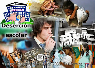 FACTORES QUE INFLUYEN EN LA DESERCIÓN ESCOLAR: Collage sobre las causas ...