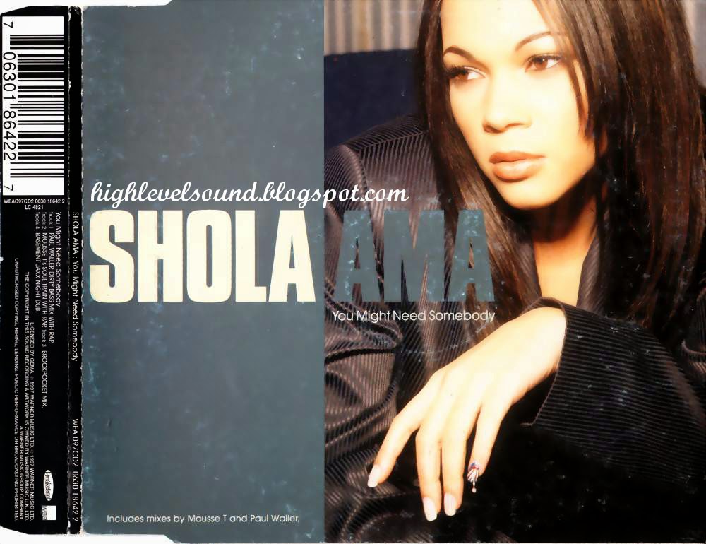 highest level of music: Shola Ama Feat. Pras -You Might Need Somebody ...