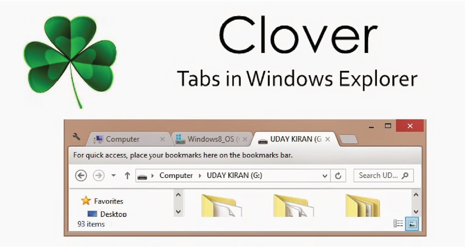 NOTA HAMBA: Terokai Windows Explorer Dengan Kaedah Multi-tab - Clover