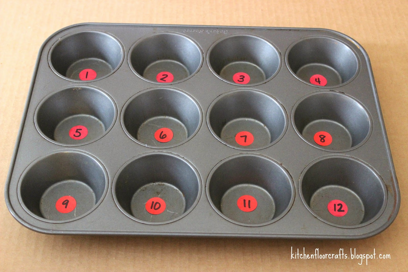 Kitchen Floor Crafts: Moose Muffins Math Game