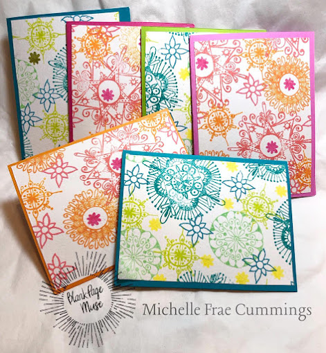 Blank Page Muse Blog: Rubber Stamped Tissue Paper Cards
