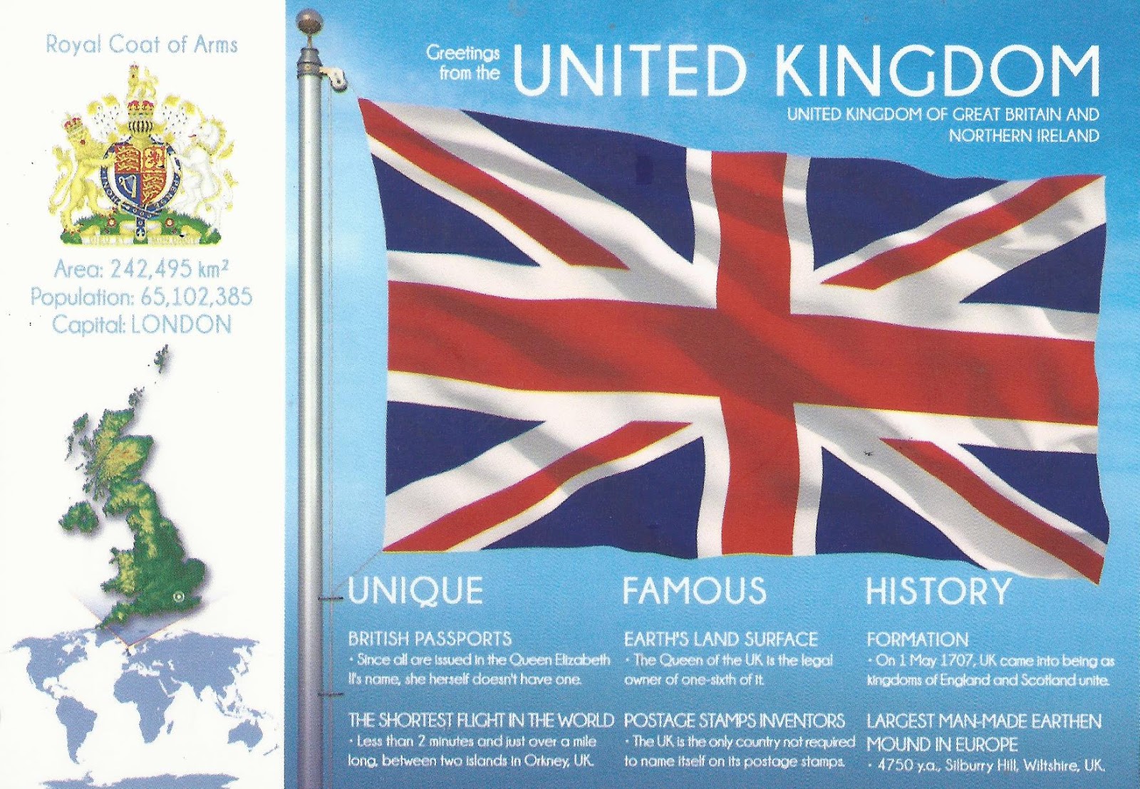 A Journey of Postcards: Flags of the World | United Kingdom