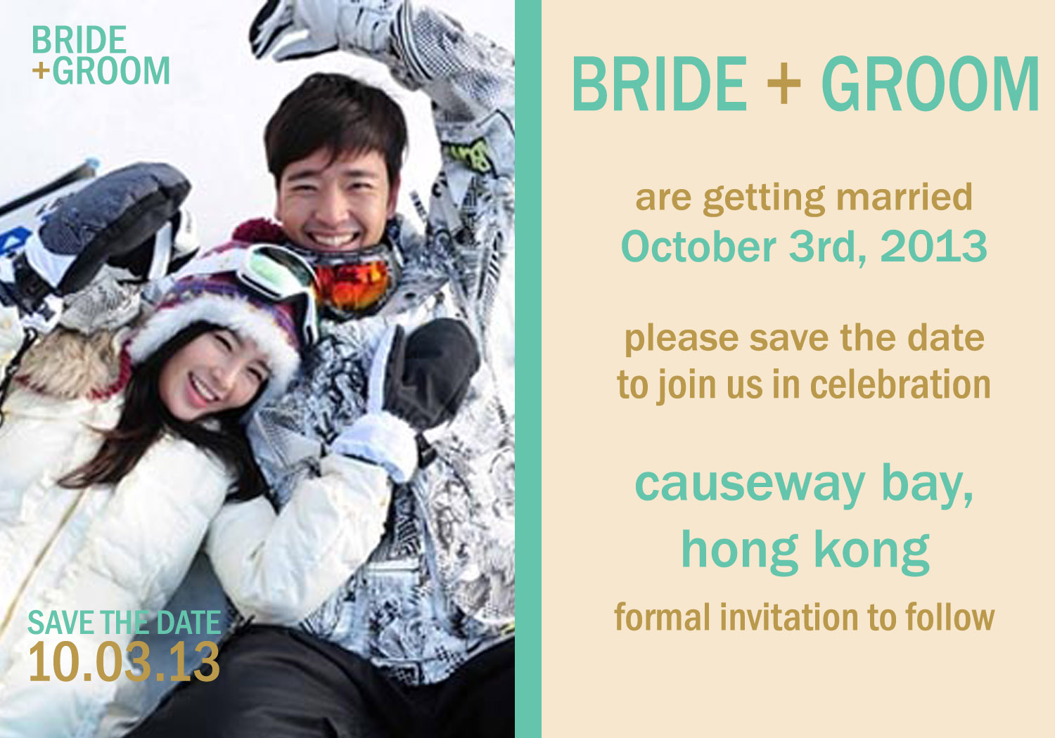 EASTSIDE CREATIVES: WEDDING: POSTCARD