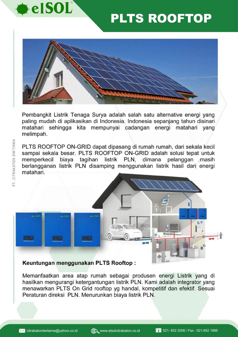 CITRAKATON GROUP: PLTS ATAP / ROOFTOP / ONGRID