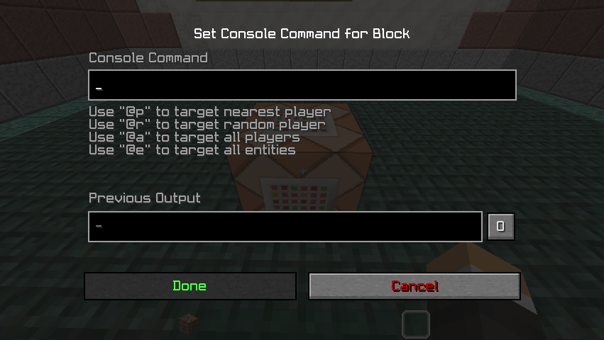 Command Block Tutorials: Introduction