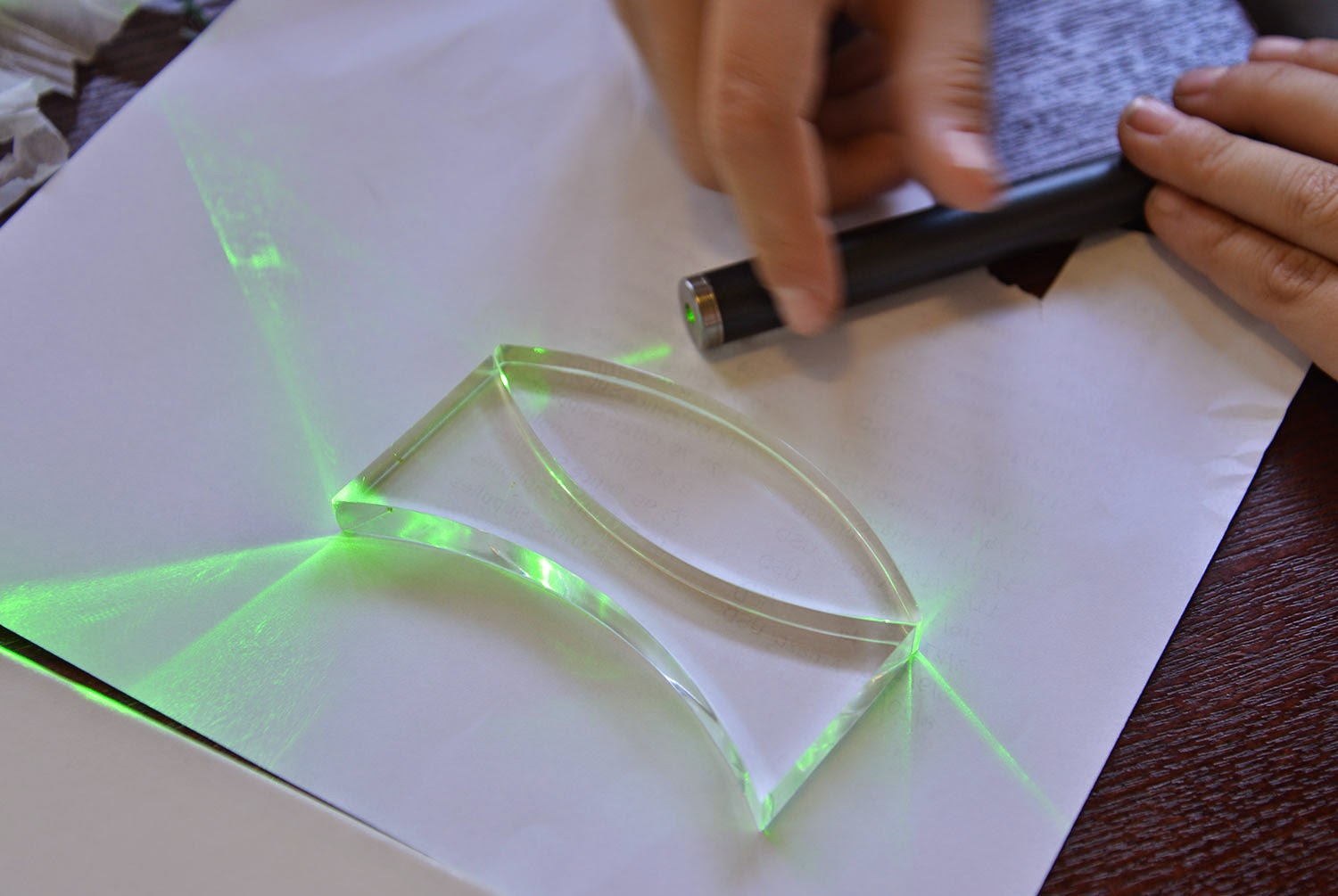 A school of fish: Refraction