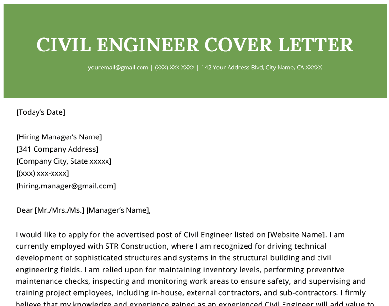 Civil Engineering Cover Letter Sample Sample Letter civil-engineering-cover-letter-sample-sample-letter