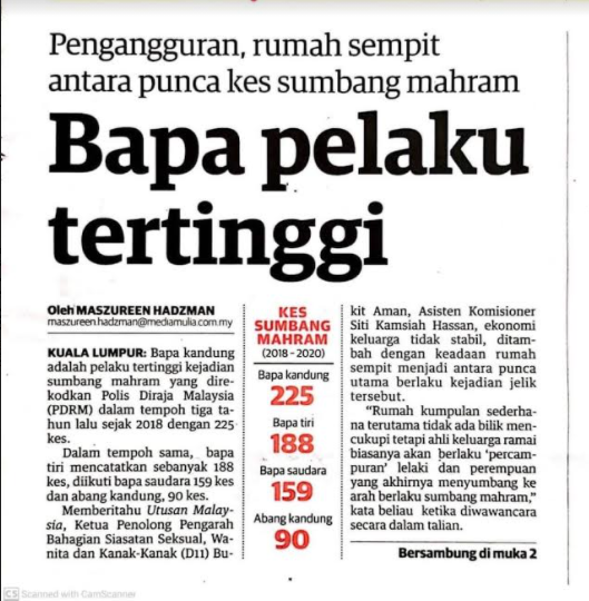 Malaysians Must Know the TRUTH: Sumbang Mahram : Kita Perlukan Penglibatan Saintis, Pakar ...