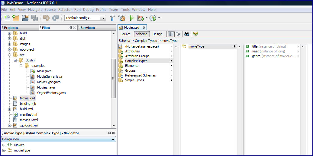 Inspired by Actual Events: NetBeans (7.0.1) Has An XML Schema Editor!