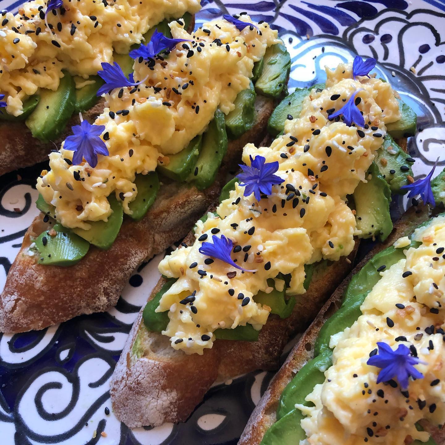 Edible Flowers: Bachelor Buttons (+Avocado Toast with Creamy Herb ...