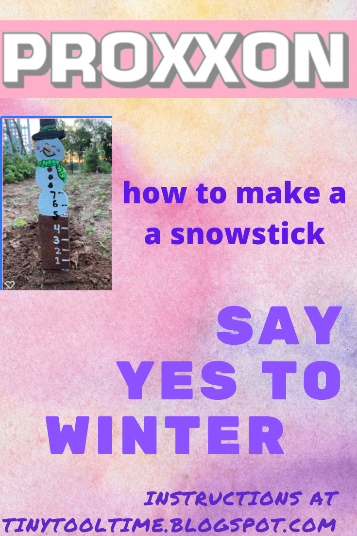 Tiny Tool Time: How to make a decorative snow stick.