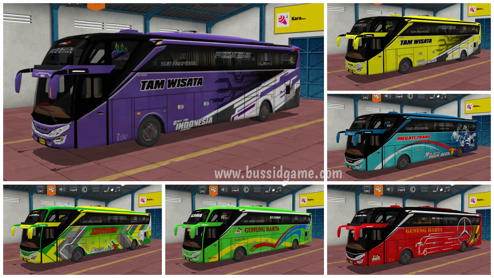 6 Koleksi Livery Bus JB3+ SHD Ori Facelift By Blahbloh - mod bussid ...