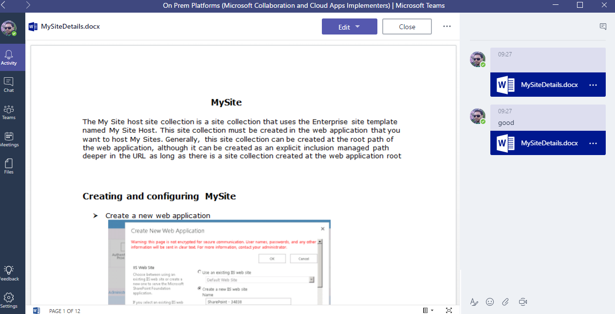 SharePoint Azure and o365 Blog: Microsoft Teams— The Chat-based ...